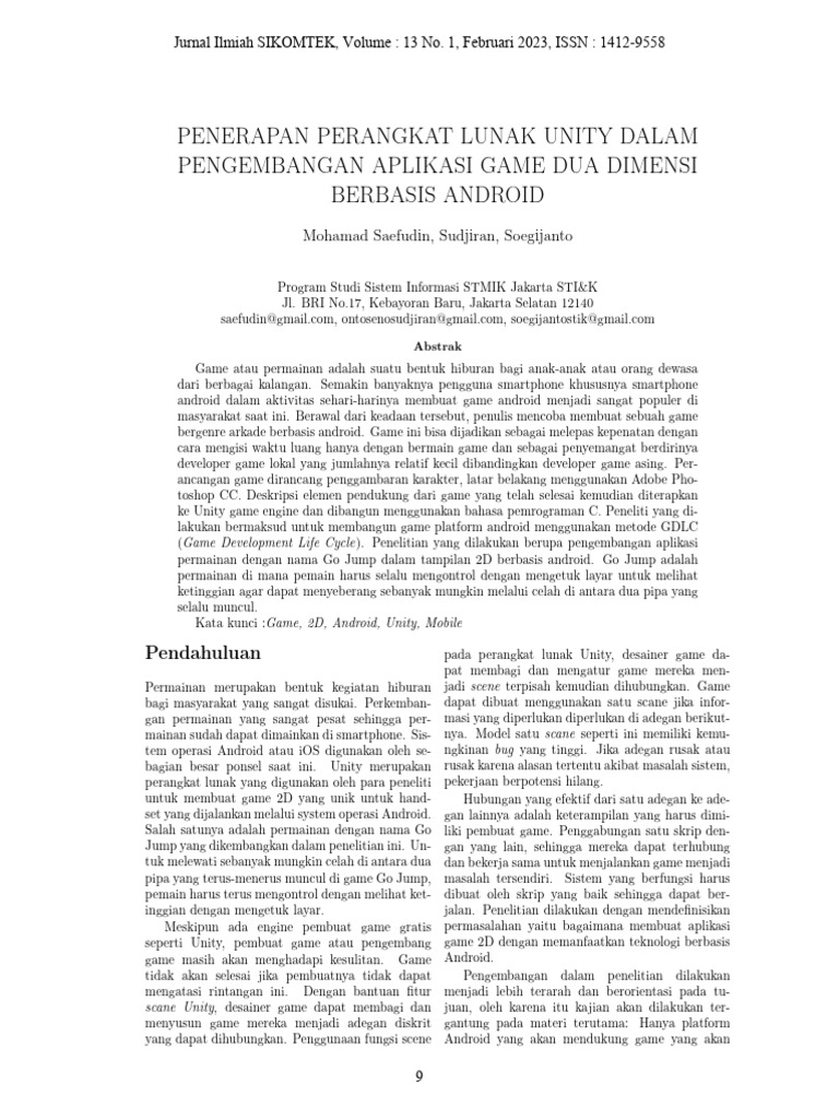 Pengertian Unity | PDF