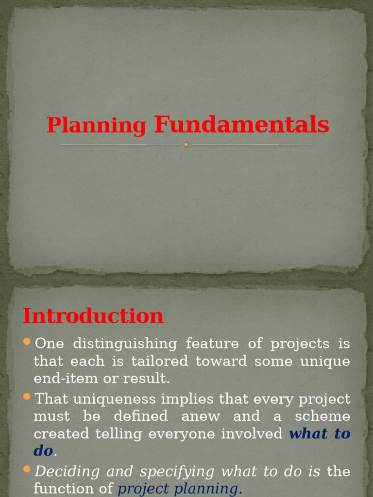 Project Planning and Control Essentials | PDF | Business