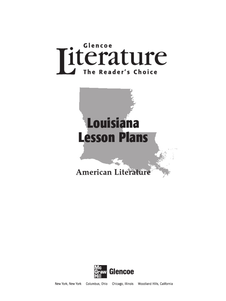 *American Literature Lesson Plans | PDF | Lesson Plan | Differentiated ...