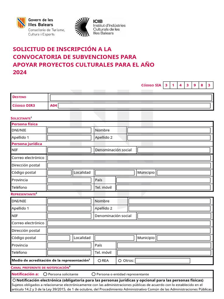 Cast - Solicitud ICIB CLT 2024 | PDF | Otorgar dinero)