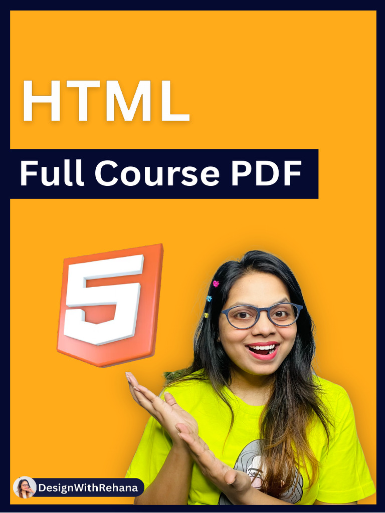 Full Course PDF | PDF | Html | Html Element