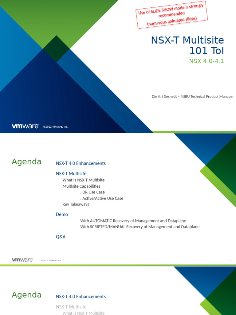 NSX-T Multisite: 4.0 Enhancements Overview | PDF