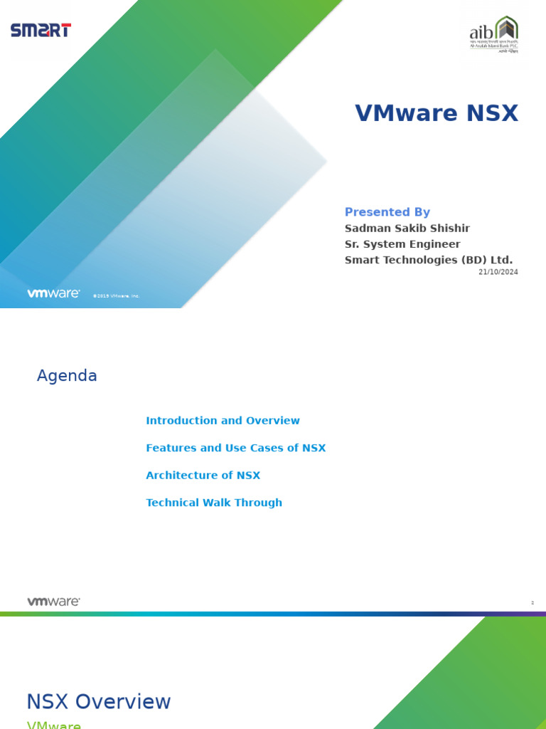 3-NSX Enablement Workshop (2) .PPTX (Read-Only) | PDF | Computer Cluster | Cloud Computing