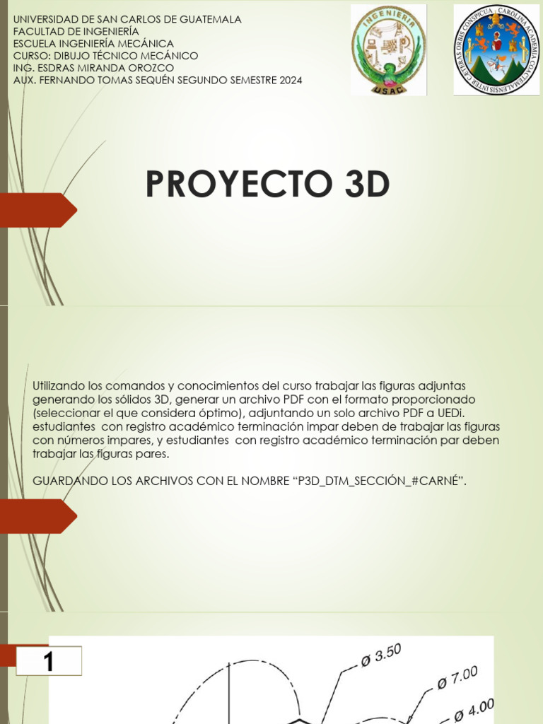 PROYECTO 3D SEGUNDO SEMESTRE 2024 | PDF
