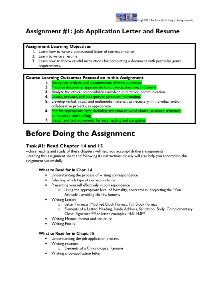 Job Application Letter and Resume Guide | PDF | Résumé | Writing