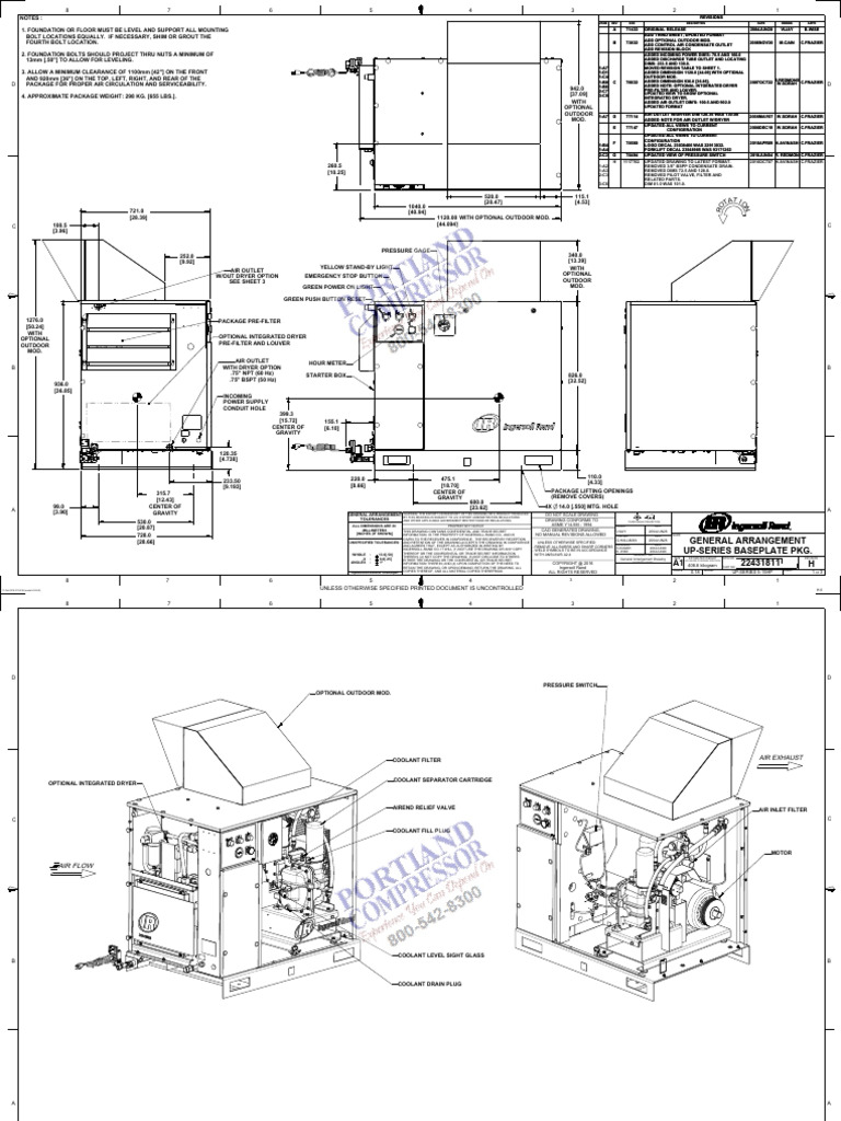 UP6 5 15C Base Mount Dimensional Drawing | PDF