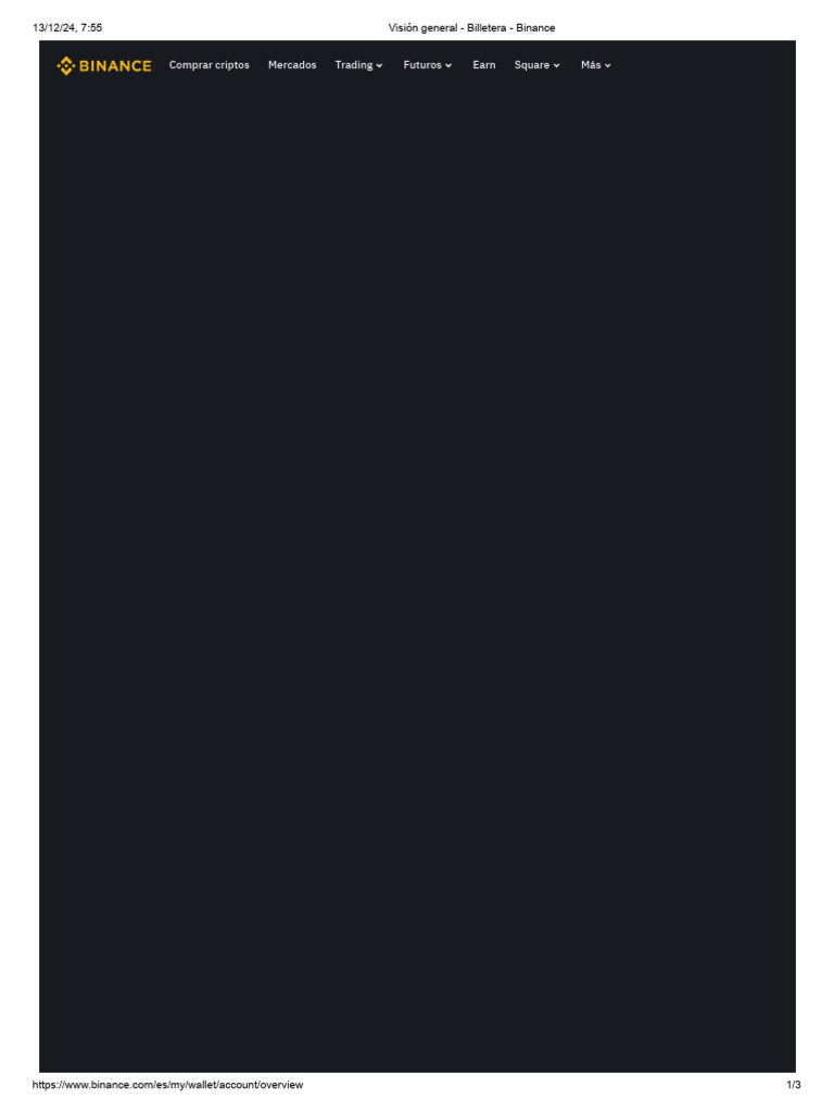 Gestión de Billetera en Binance | PDF | Globalización Cultural | Mercado de divisas