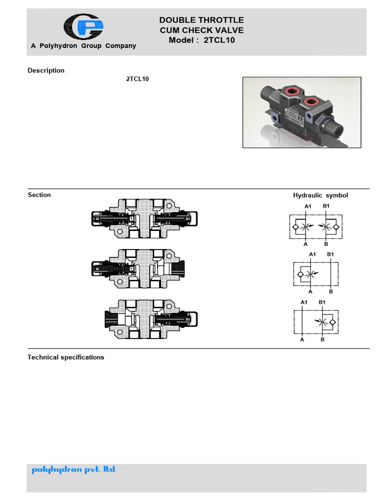 Polyhydron_Flow_Control_Valve_Non_Pressure_Compensated | PDF | Valve ...