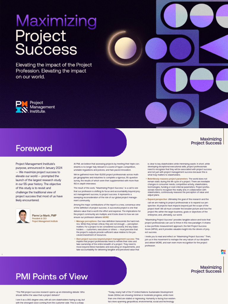 Project Success Report 2024 | PDF | Project Management | Qualitative ...