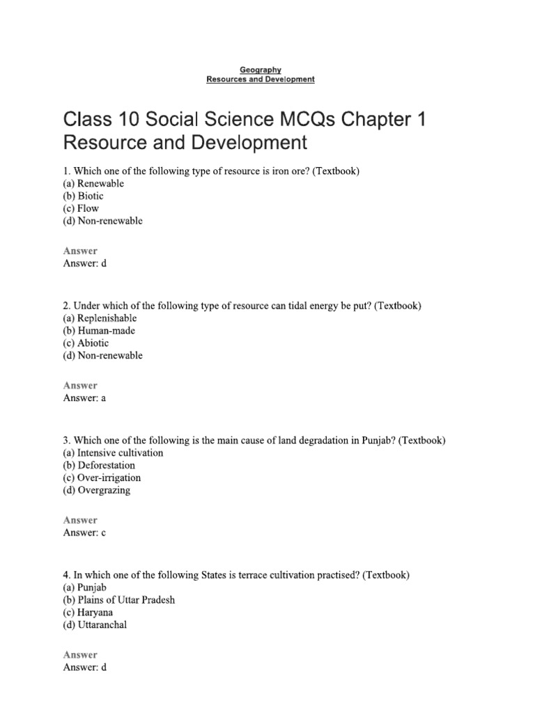 Resource and Development. | PDF