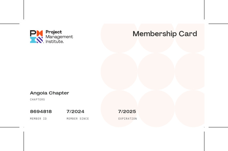 PMI Member Card | PDF