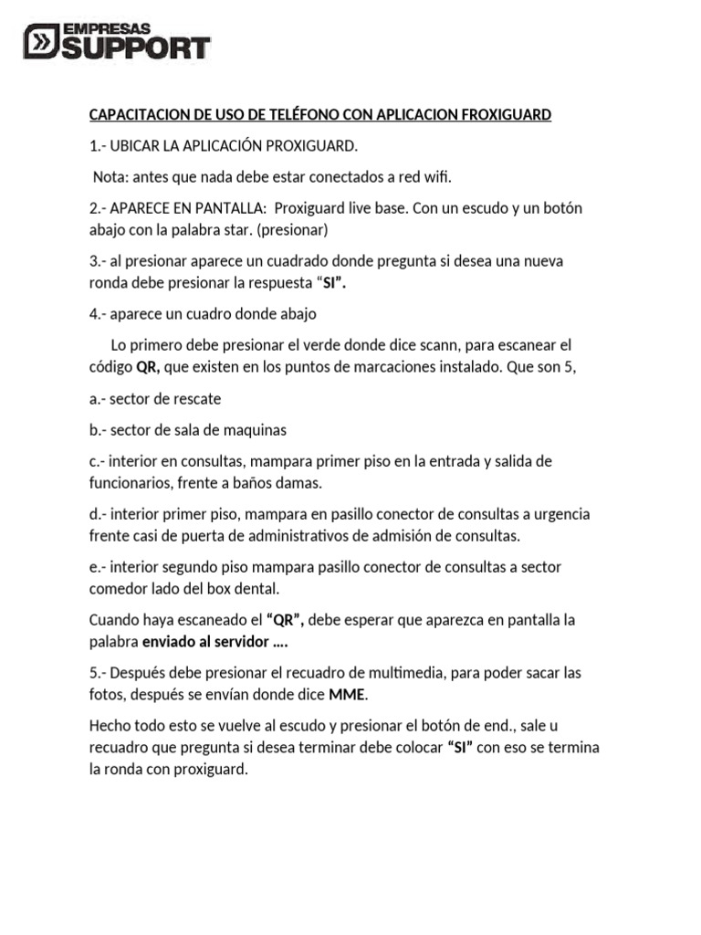 Capacitacion de Proxiguard | PDF