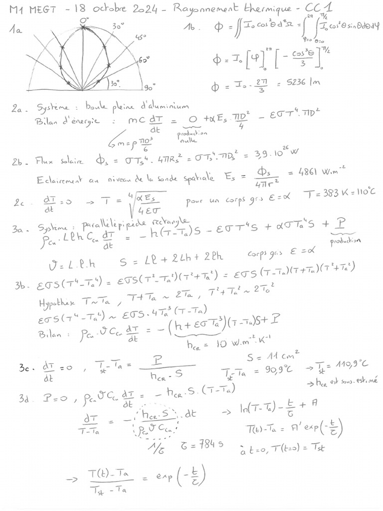 241018_M1MEGT_Rayonnement_CC1_corrigé | PDF