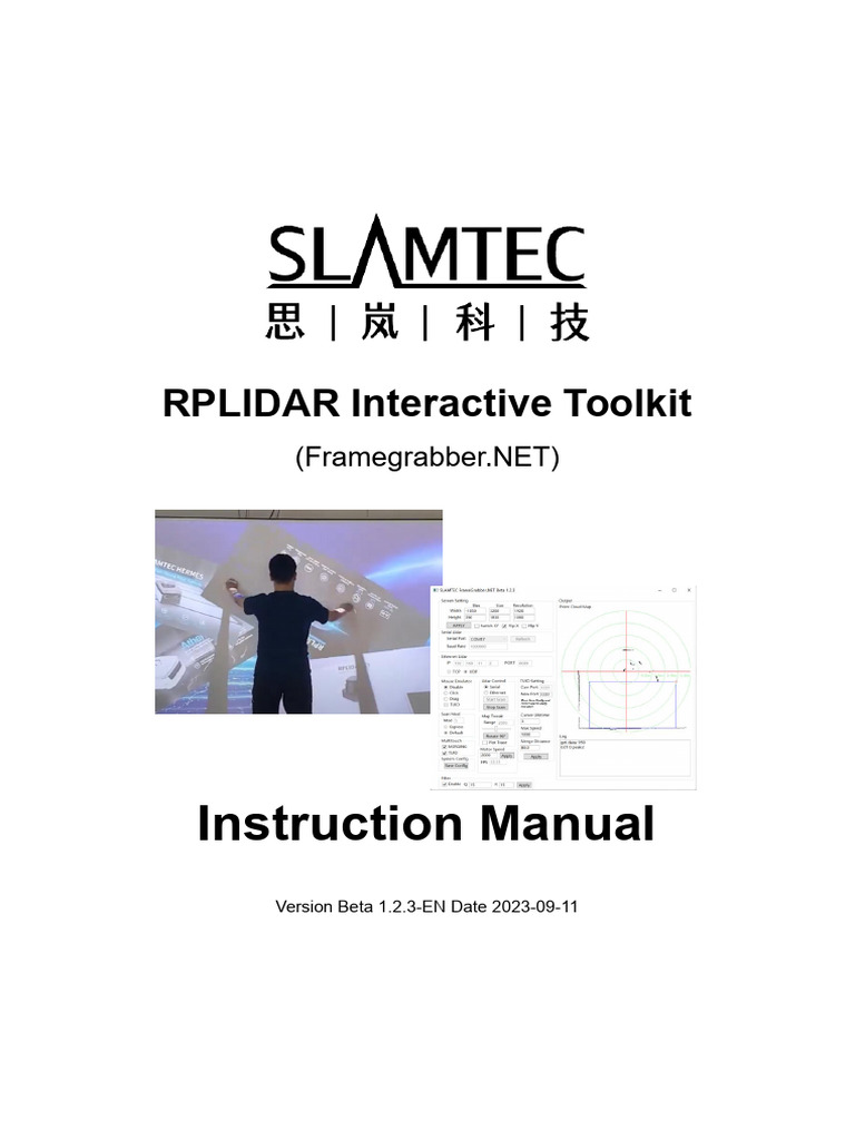 RPLIDAR Interactive Toolkit Instruction Manual - V1.1 | PDF | Lidar ...