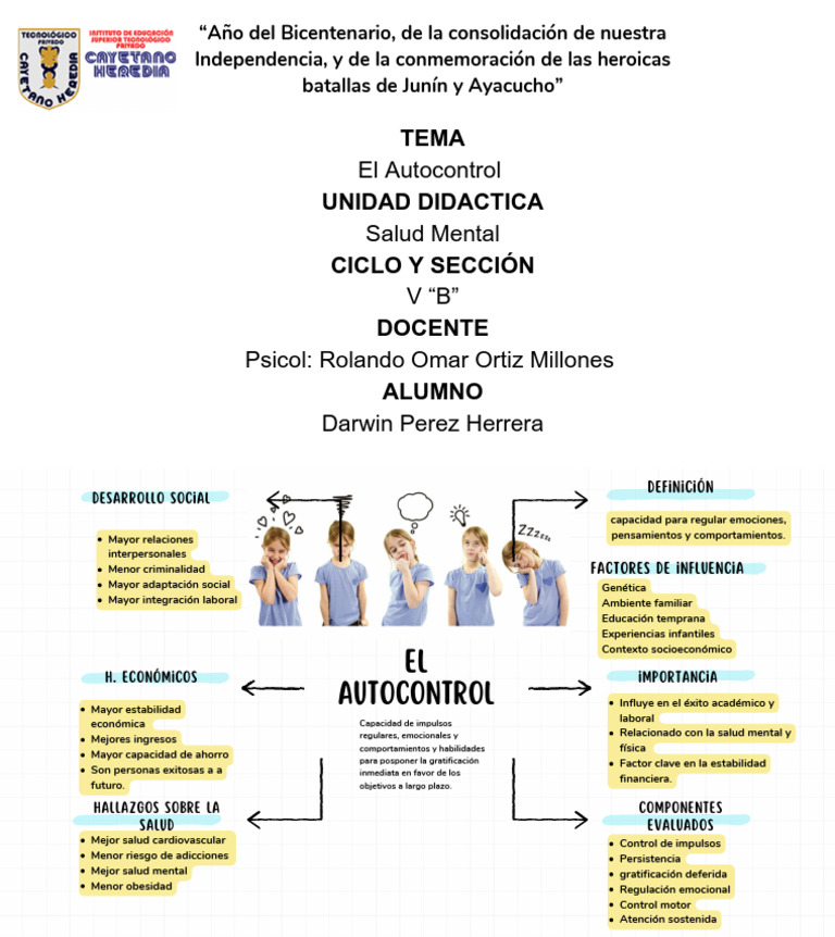 El Autocontrol | PDF | Salud mental | Las emociones