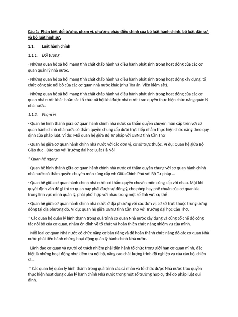 (123doc) - Phan-Biet-Doi-Tuong-Pham-Vi-Phuong-Phap-Dieu-Chinh-Cua-Bo-Luat-Hanh-Chinh-Bo-Luat-Dan ...