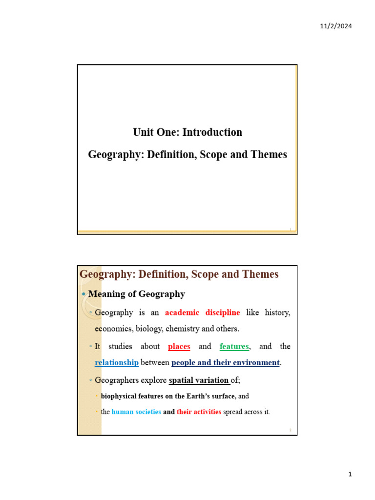 Chapter 1 part one (1) (2) | PDF | Geography | Horn Of Africa Chapter 1 part one (1) (2) | PDF | Geography | Horn Of Africa
