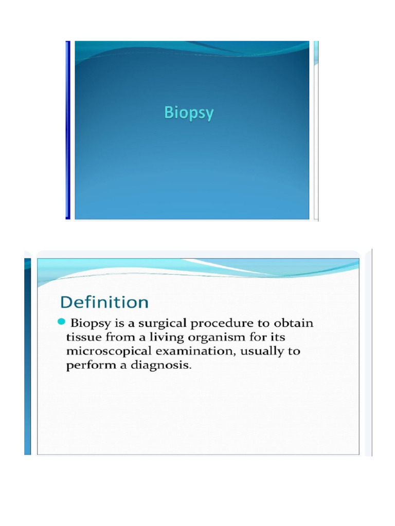Biopsy | PDF