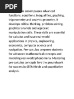 Precalculus Guide for Students | PDF | Precalculus | Function (Mathematics)