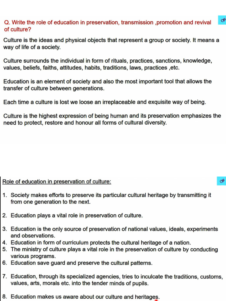 Role of Education | PDF