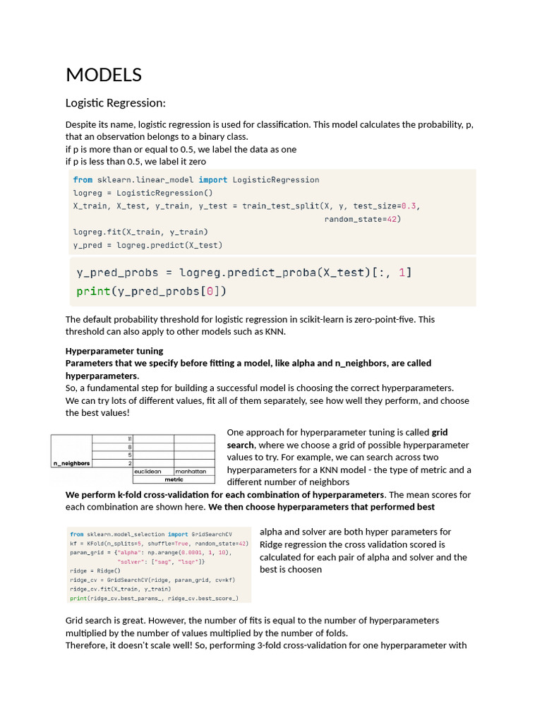 MODELS (AutoRecovered) | PDF | Principal Component Analysis | Cross Validation (Statistics)