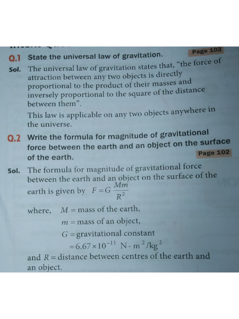 Chapter 9 Gravitation Pdf