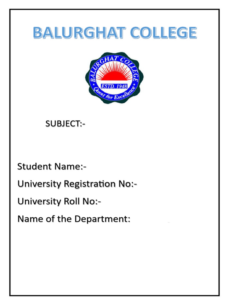 Project Front Page | PDF