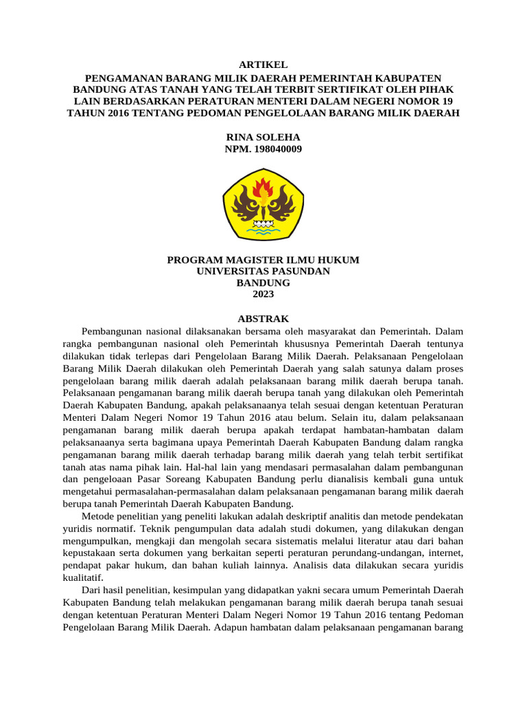 Rina Soleha - Mih | PDF