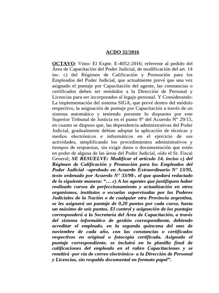 Acdo 32 Puntajes | PDF