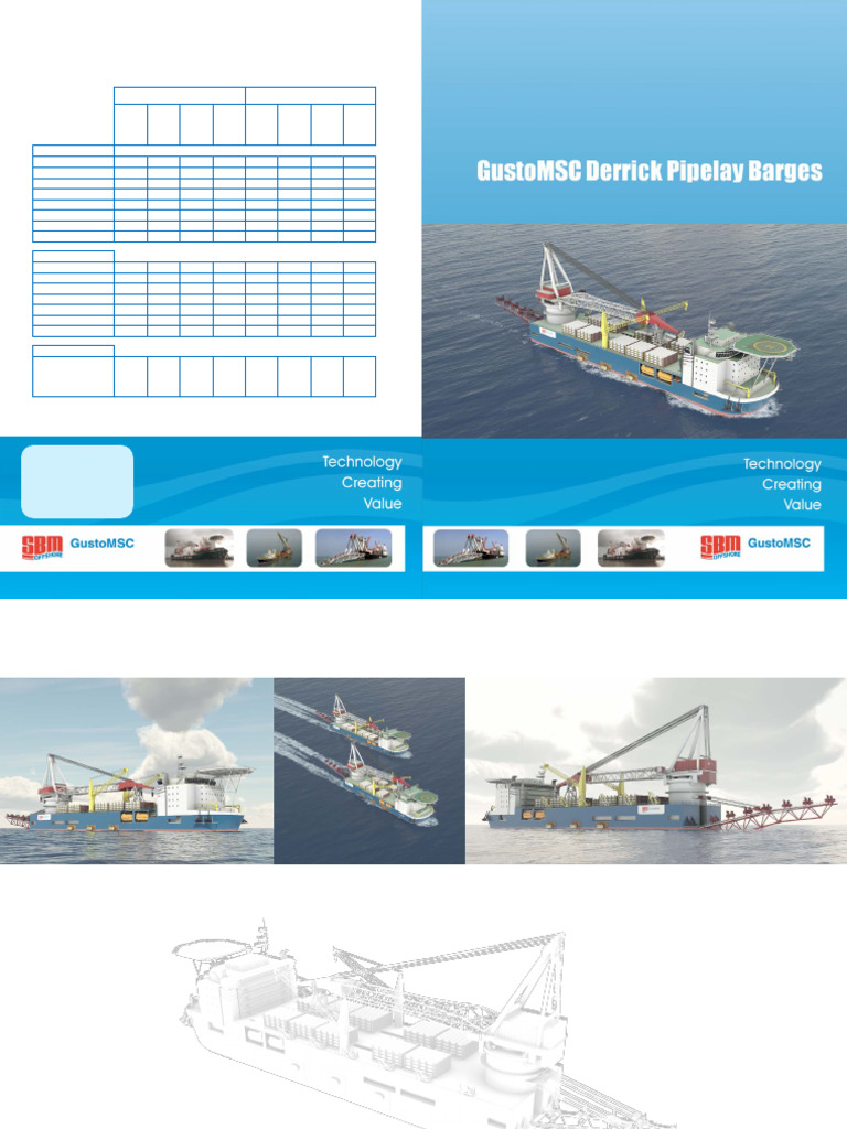 gustomsc_derrick_pl_barges | PDF | Crane (Machine) | Shipping