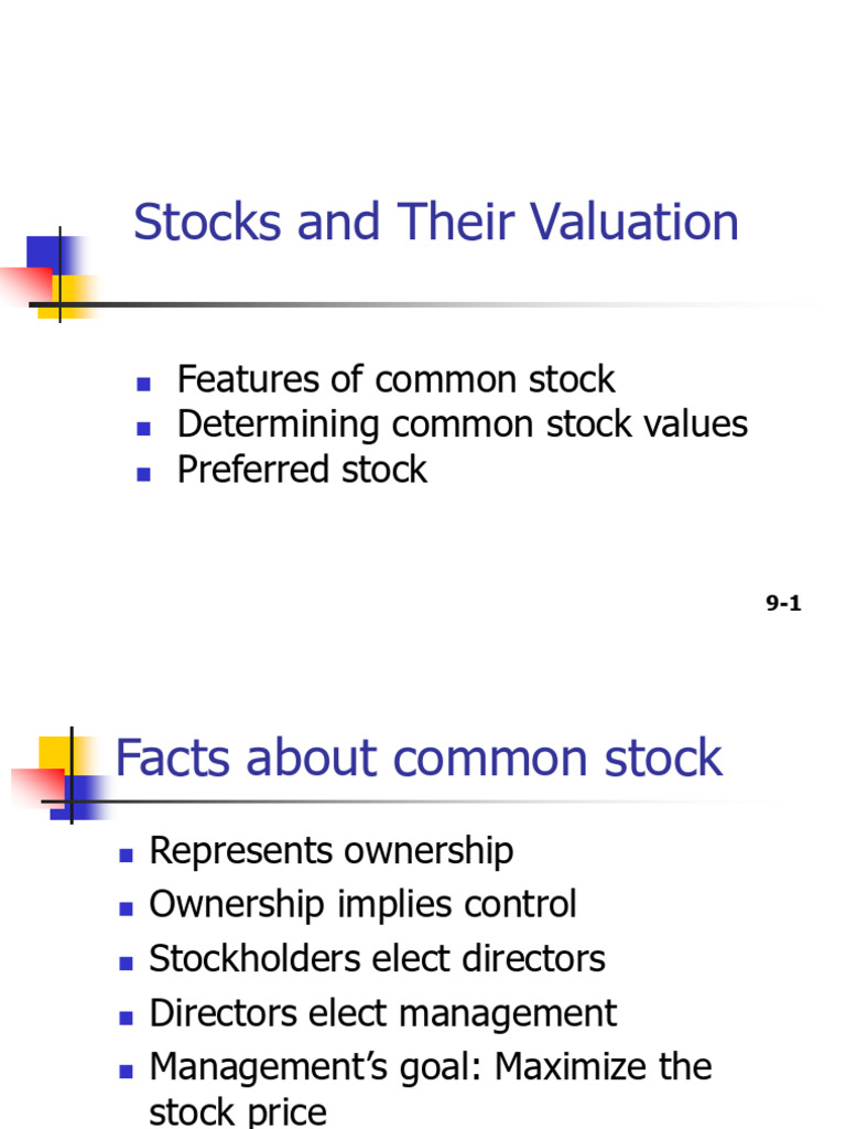 STOCK-VALUATION-PPT | PDF | Discounted Cash Flow | Stocks