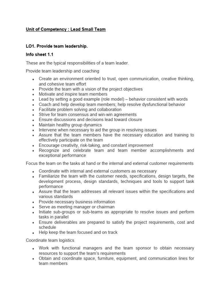UC LEAD SMALL TEAM | PDF | Leadership | Collaboration