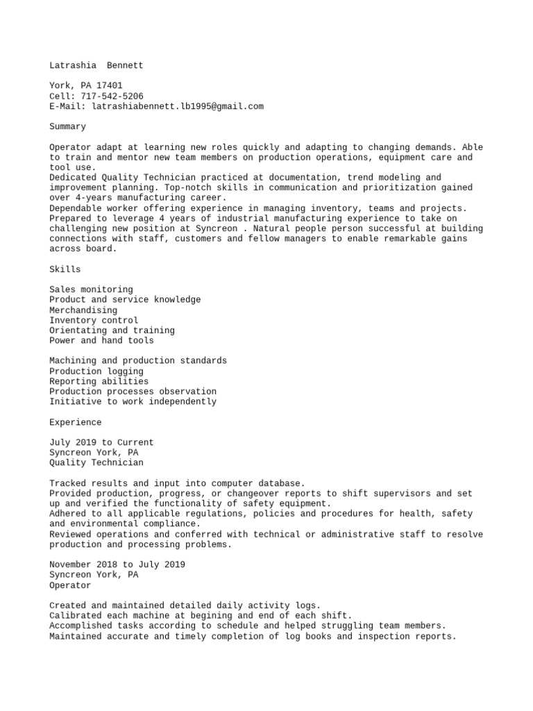 Resume_1 | PDF | Audit | Inventory