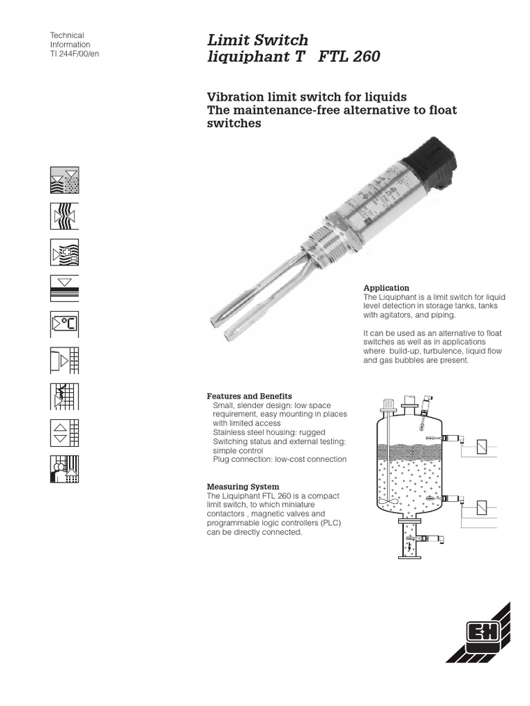 FTL260 Limit switch | PDF | Power Supply | Switch
