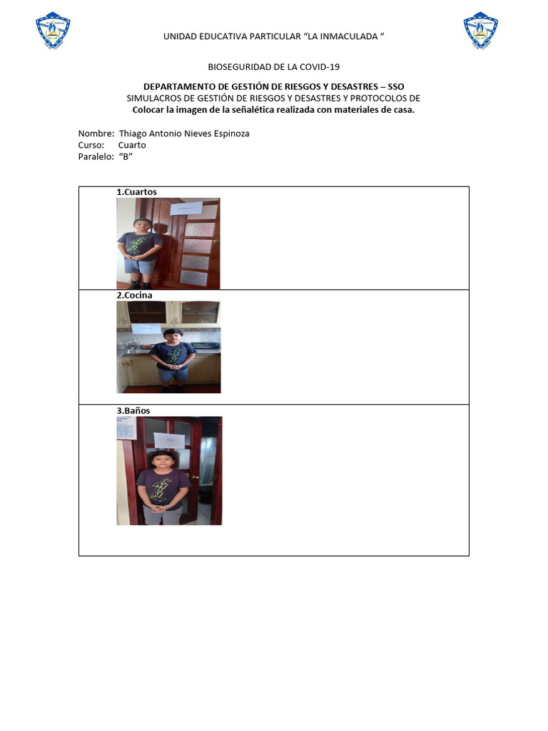 Ficha de GRD Simulacros - Activ 1 | PDF