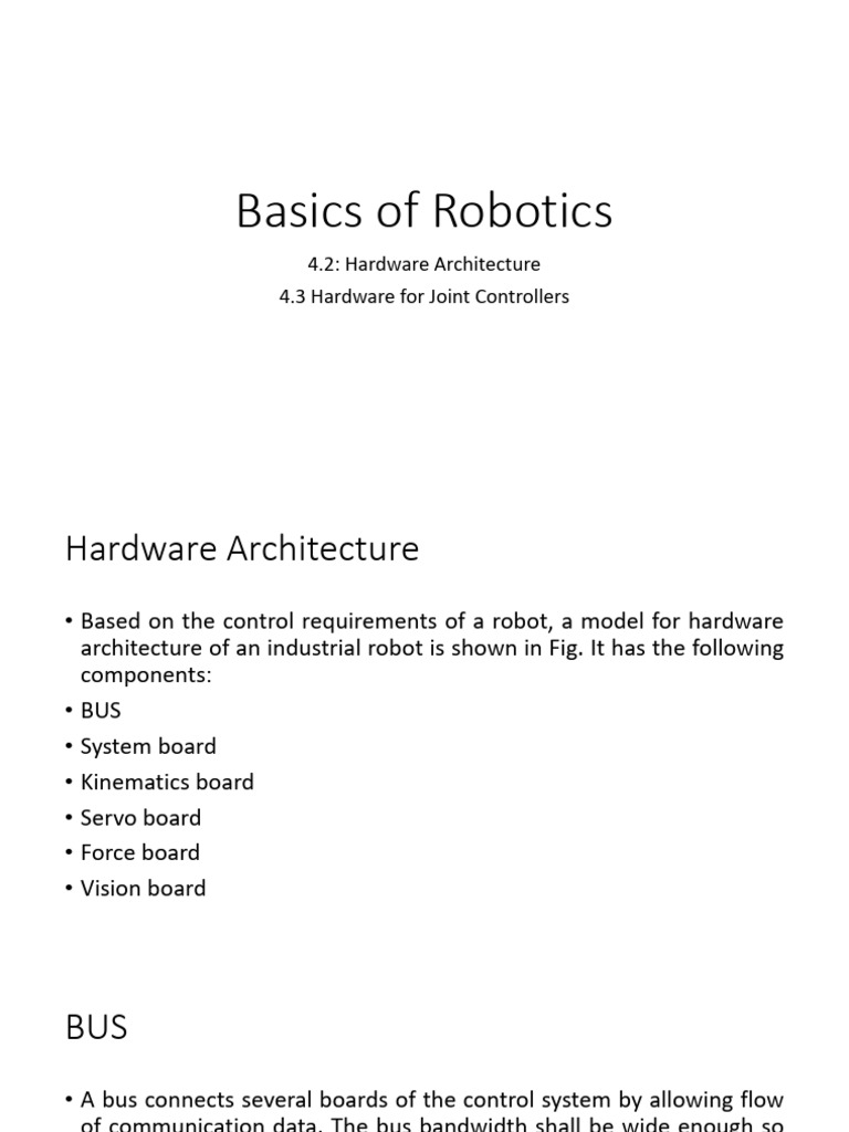 basics-of-robotics-l28 | PDF | Central Processing Unit | Computer Hardware
