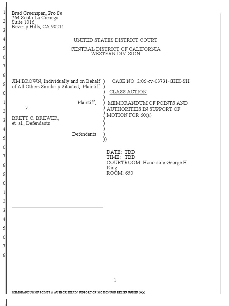 60a Motion by MySpace Founder To Correct Record & Take Control of ...