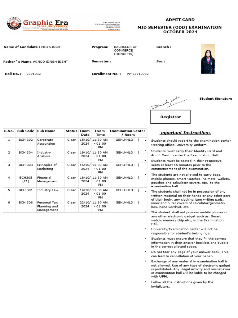 GehuHillAdmitCard (5) | PDF