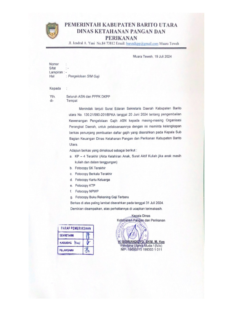 Pengelolaan SIM Gaji | PDF