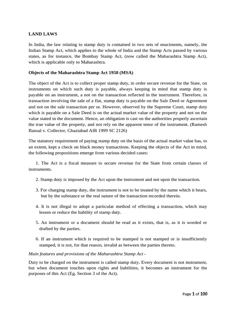 Land Laws | PDF | Postage Stamp | Fine (Penalty)