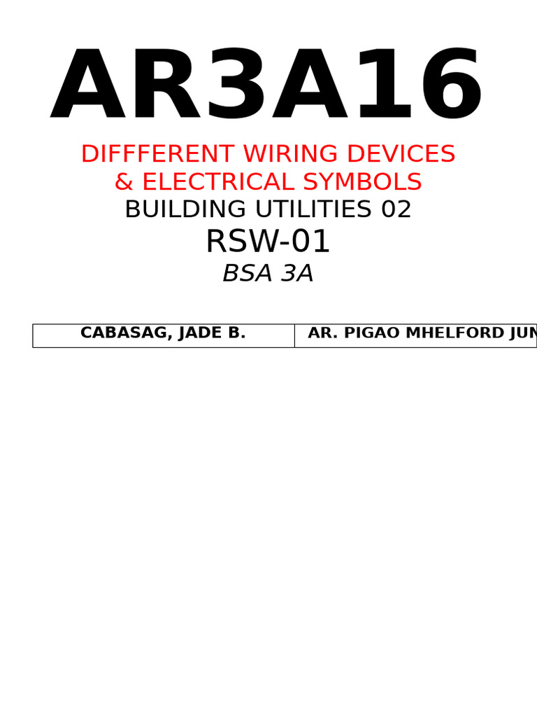 A Comprehensive Study of Wiring Devices | PDF | Switch | Relay