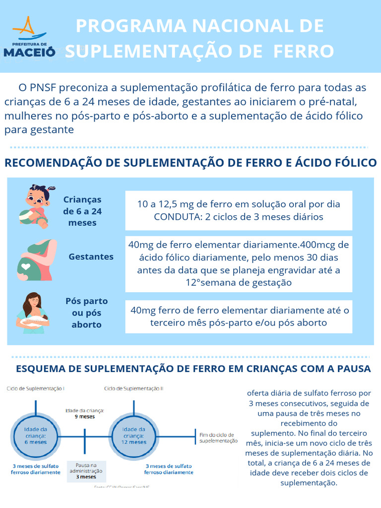 Cartilha Ferro | PDF | Gravidez | Ferro