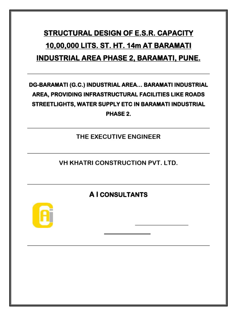 DESIGN CALCULATION-1000 CUM-14m-20MT-R1 | PDF | Bending | Mechanical Engineering