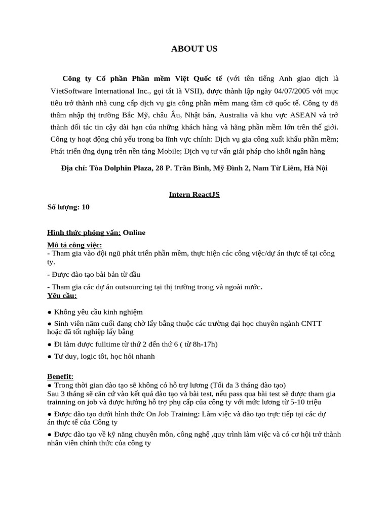 JD Intern Reactj Scs | PDF