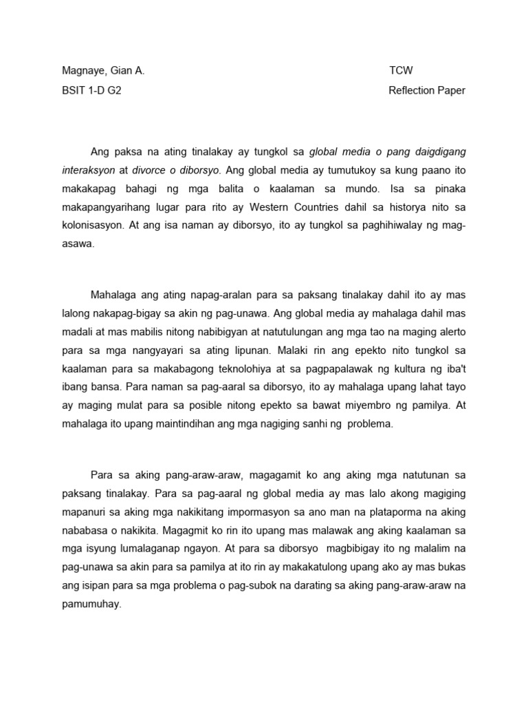 Magnaye, Gian A. - TCW | PDF