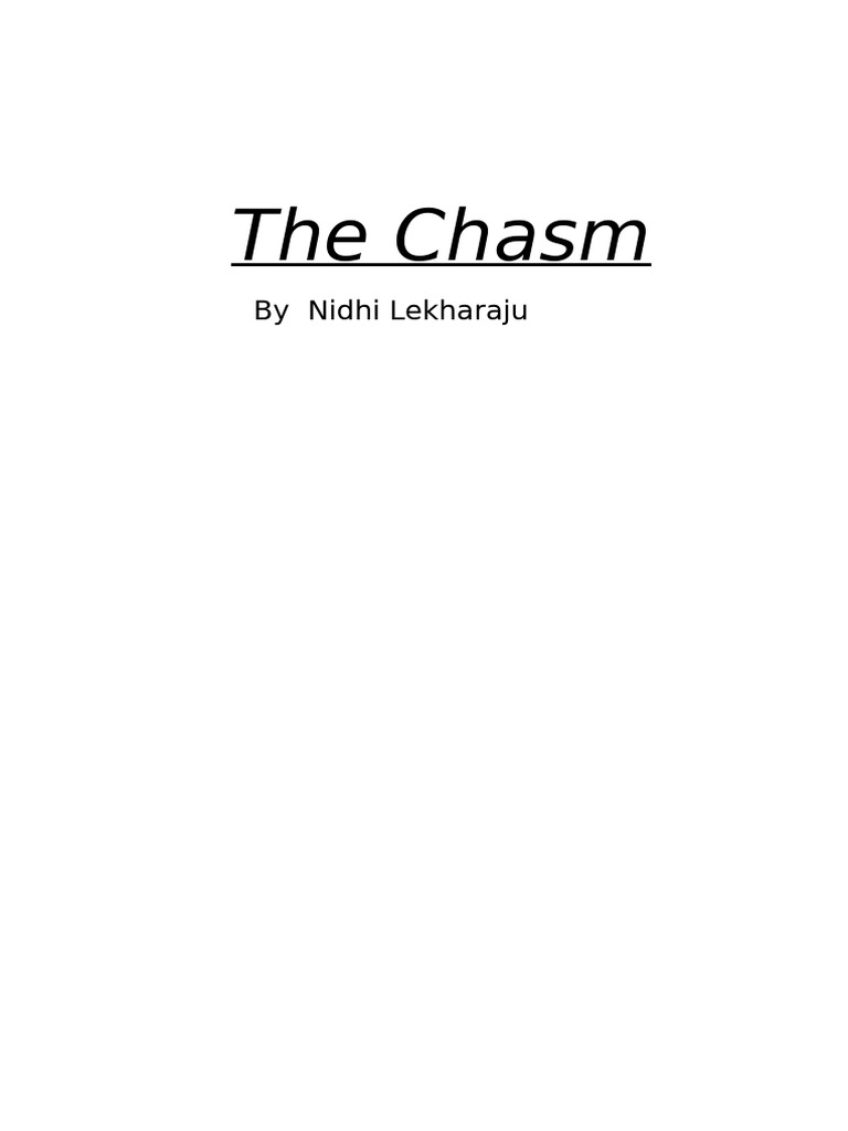 The Chasm - Nidhi Lekharaju | PDF