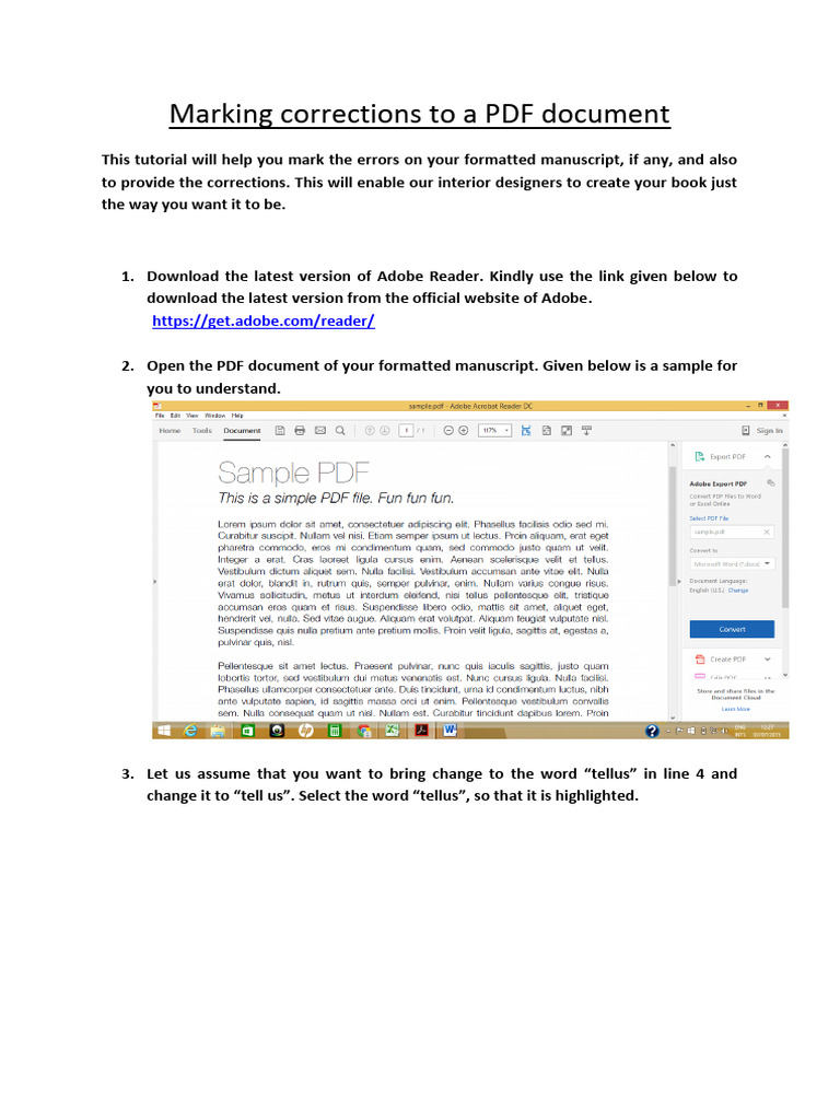 PDF Correction | PDF