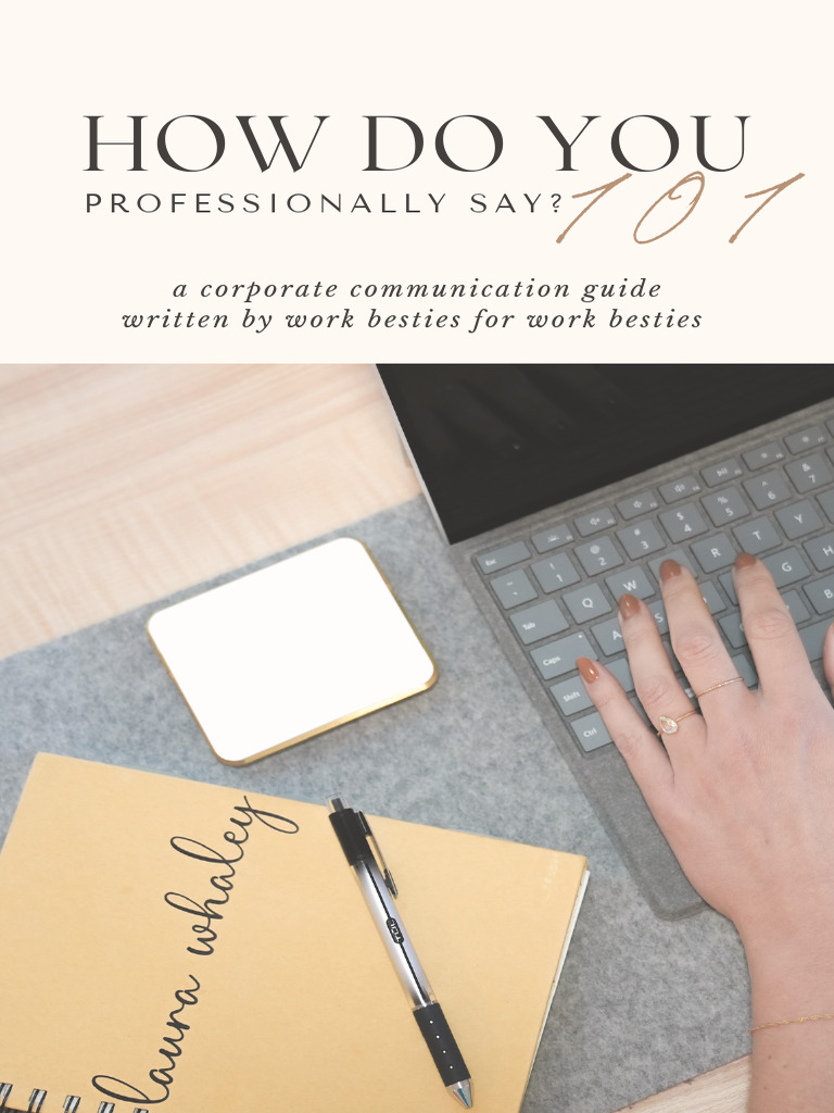 Professionally Say 101 | PDF | Typefaces | Communication