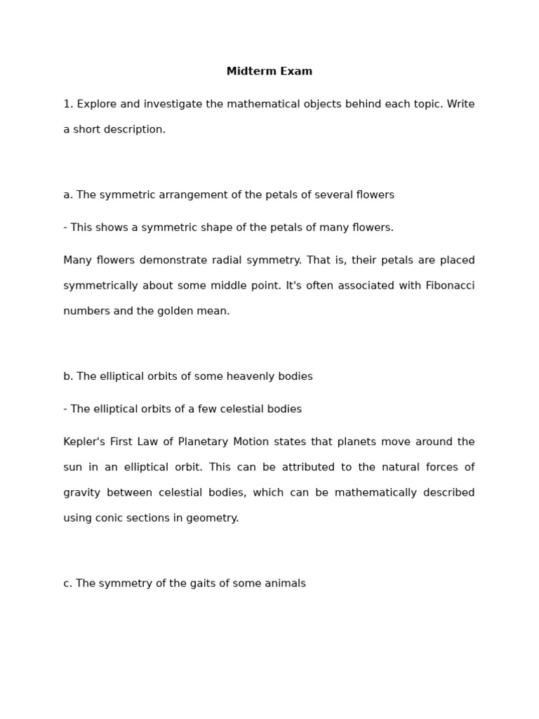Midterm Exam | PDF