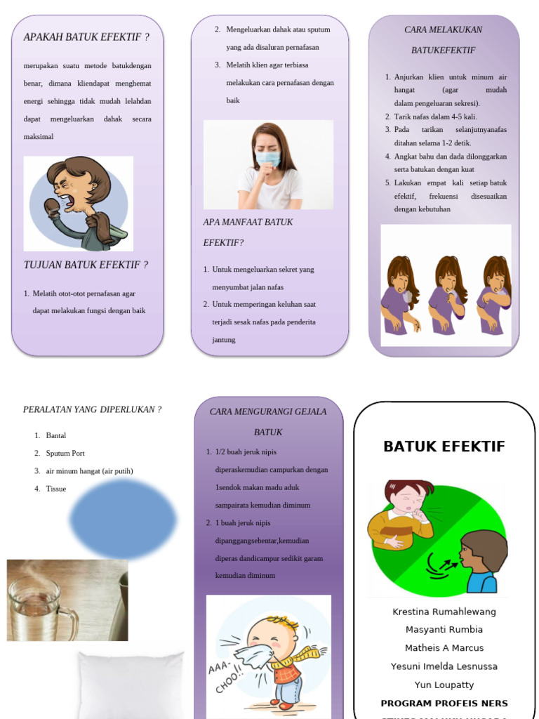 Leaflet Batuk Efektif | PDF